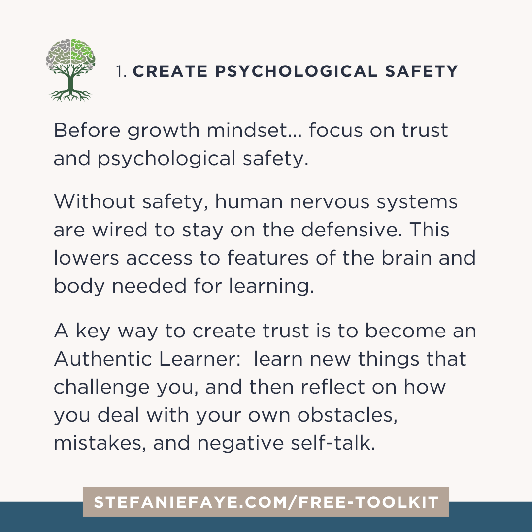 How to inspire growth mindset using neuroscience (5 steps) - StefanieFaye