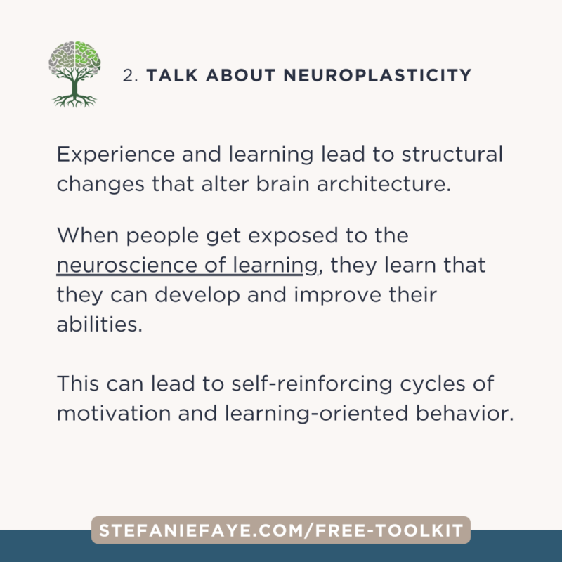 How to inspire growth mindset using neuroscience (5 steps) - StefanieFaye